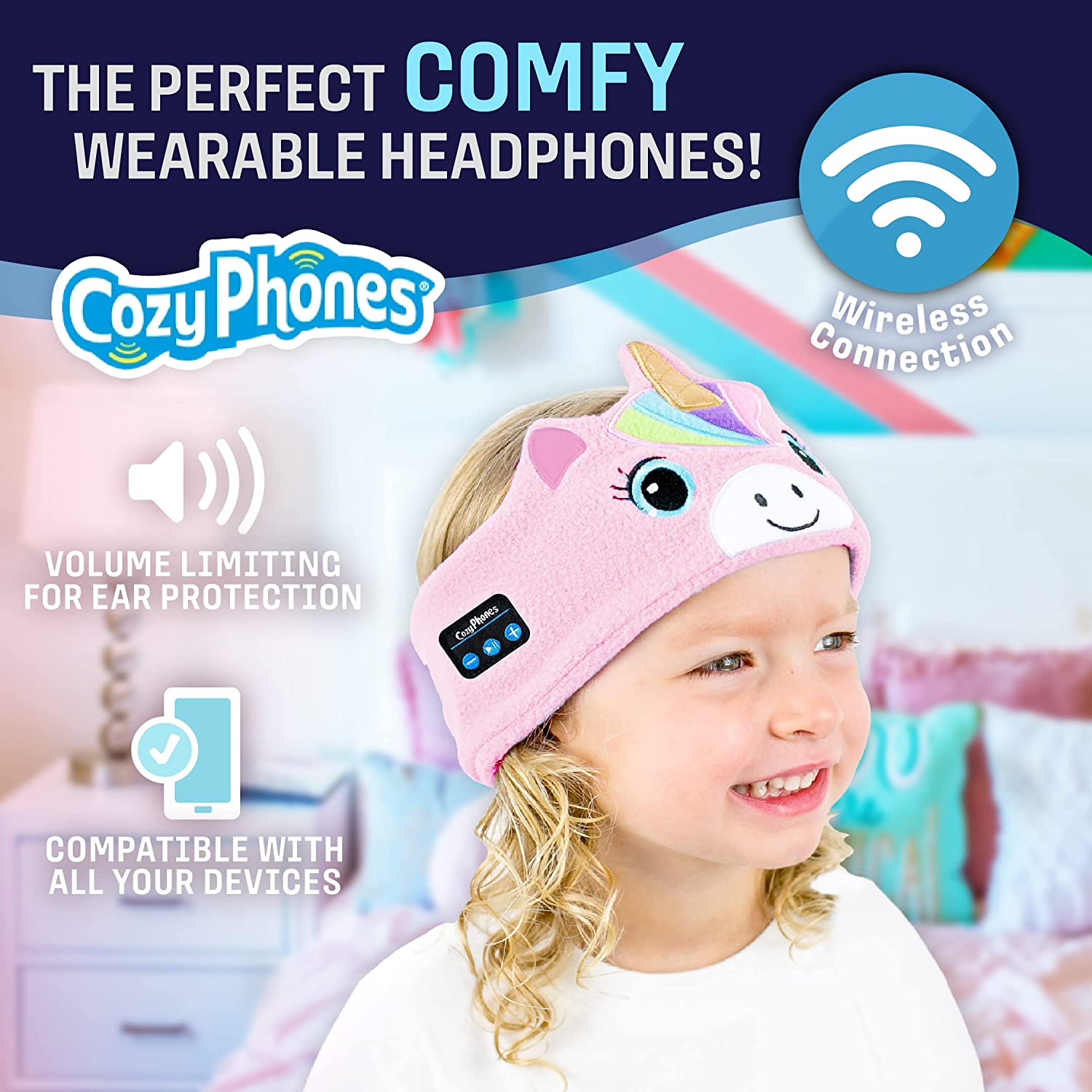 SensoryHarbor™-Wireless Headphones Headband for Sensory Integration Th